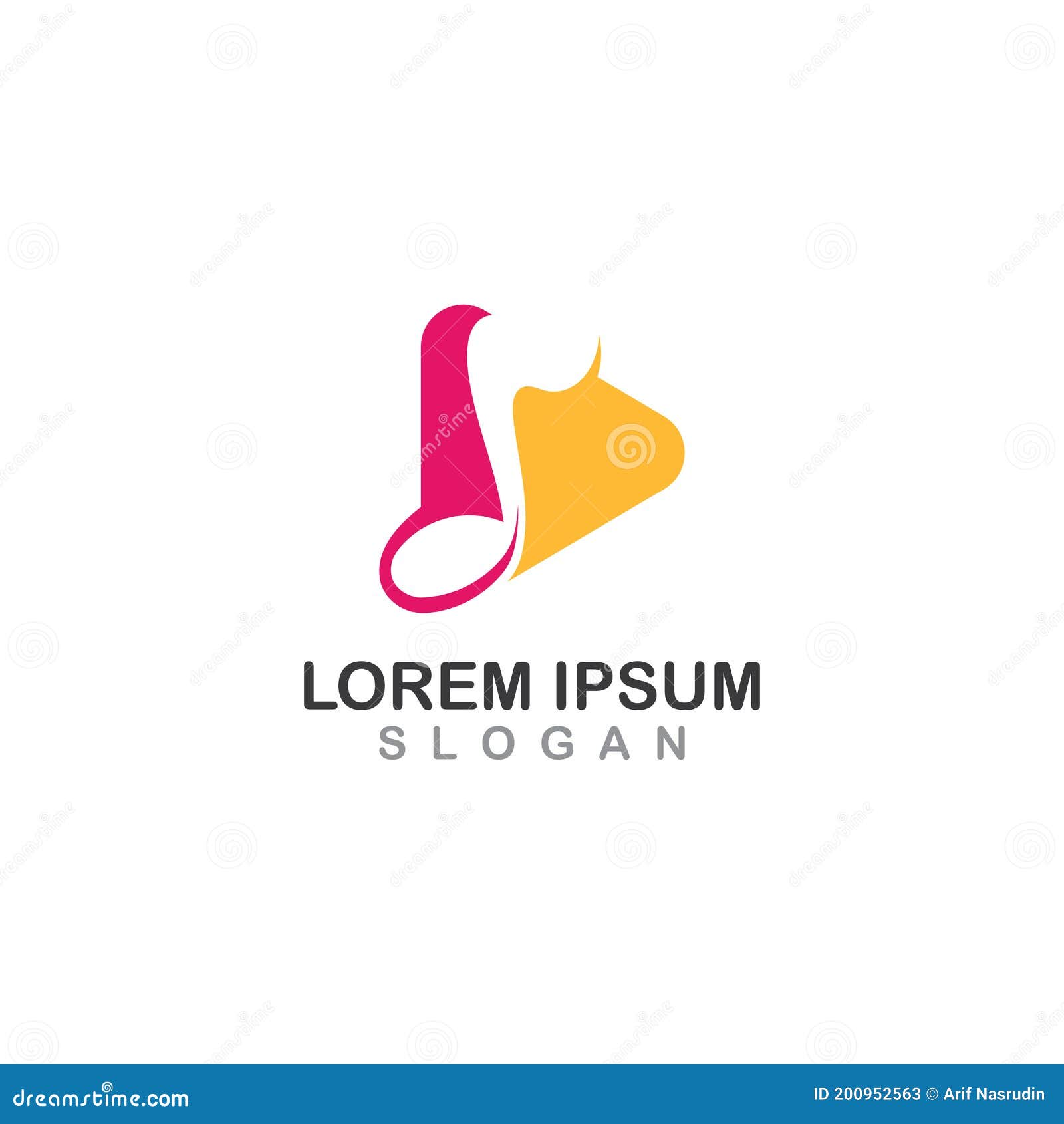 Music Note Logo Design Inspiration Creative Template Icon Stock ...