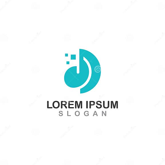 Music Note Logo Design Inspiration Creative Template Icon Stock ...