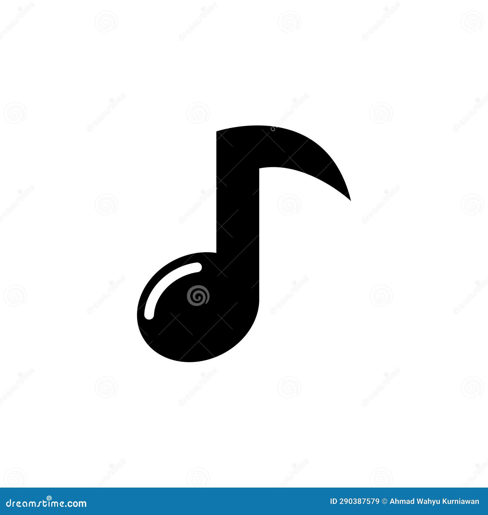 Music note logo icon stock vector. Illustration of sound - 290387579