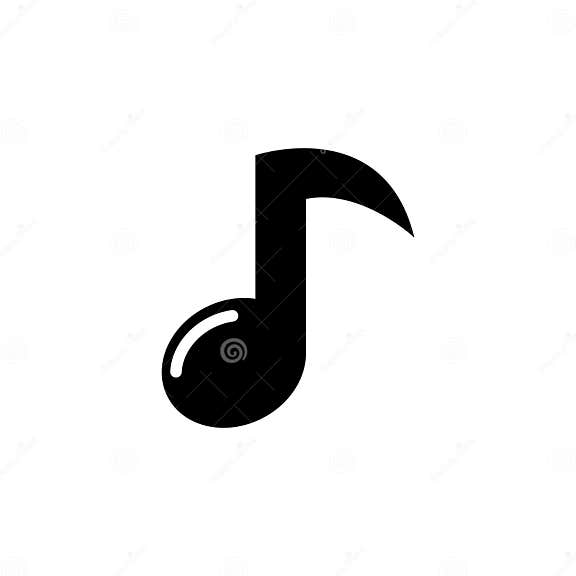 Music note logo icon stock vector. Illustration of sound - 290387579