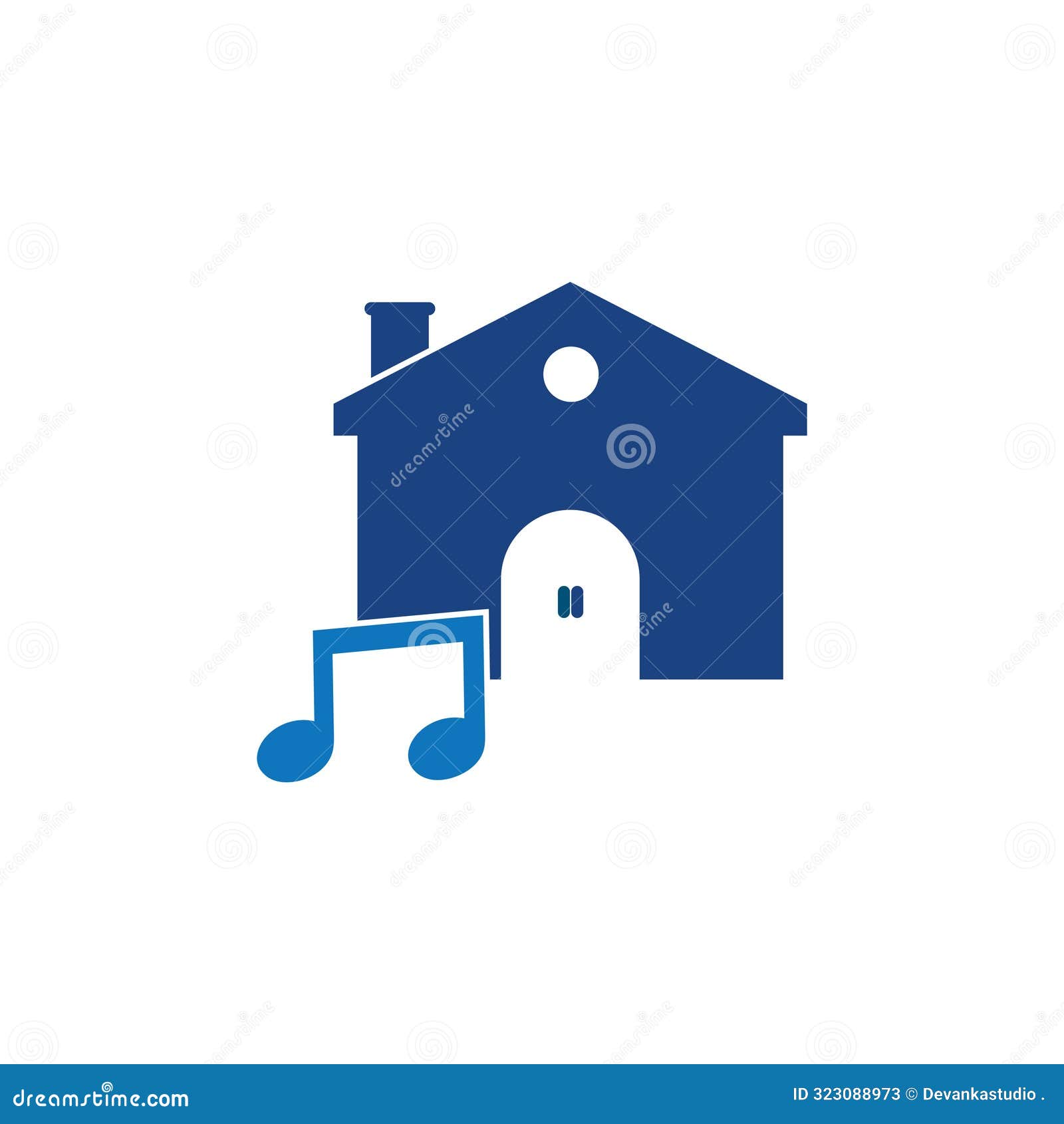 Music note logo icon stock vector. Illustration of silhouette - 323088973