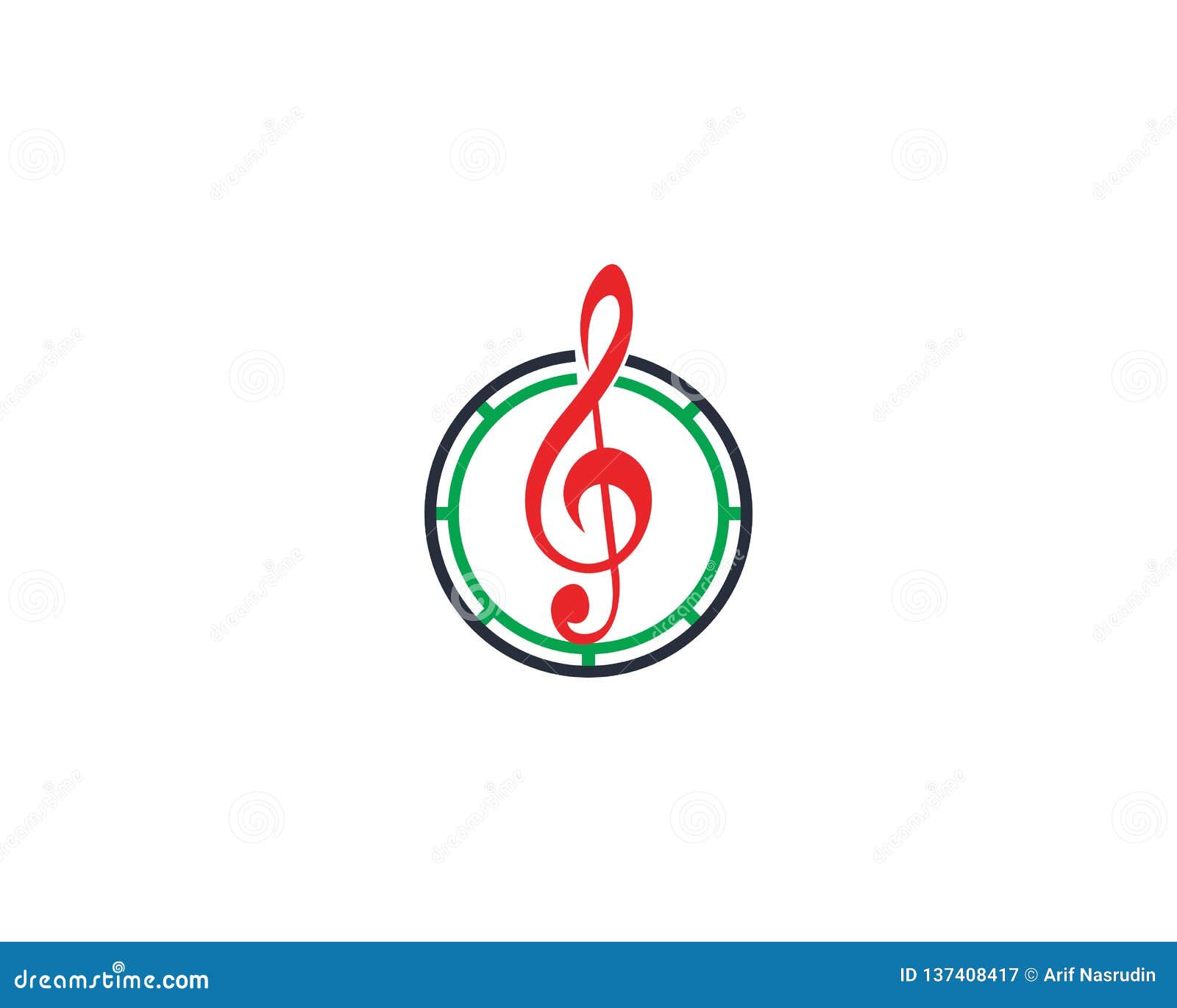 Music Note Logo Illustration Icon Design Stock Illustration ...