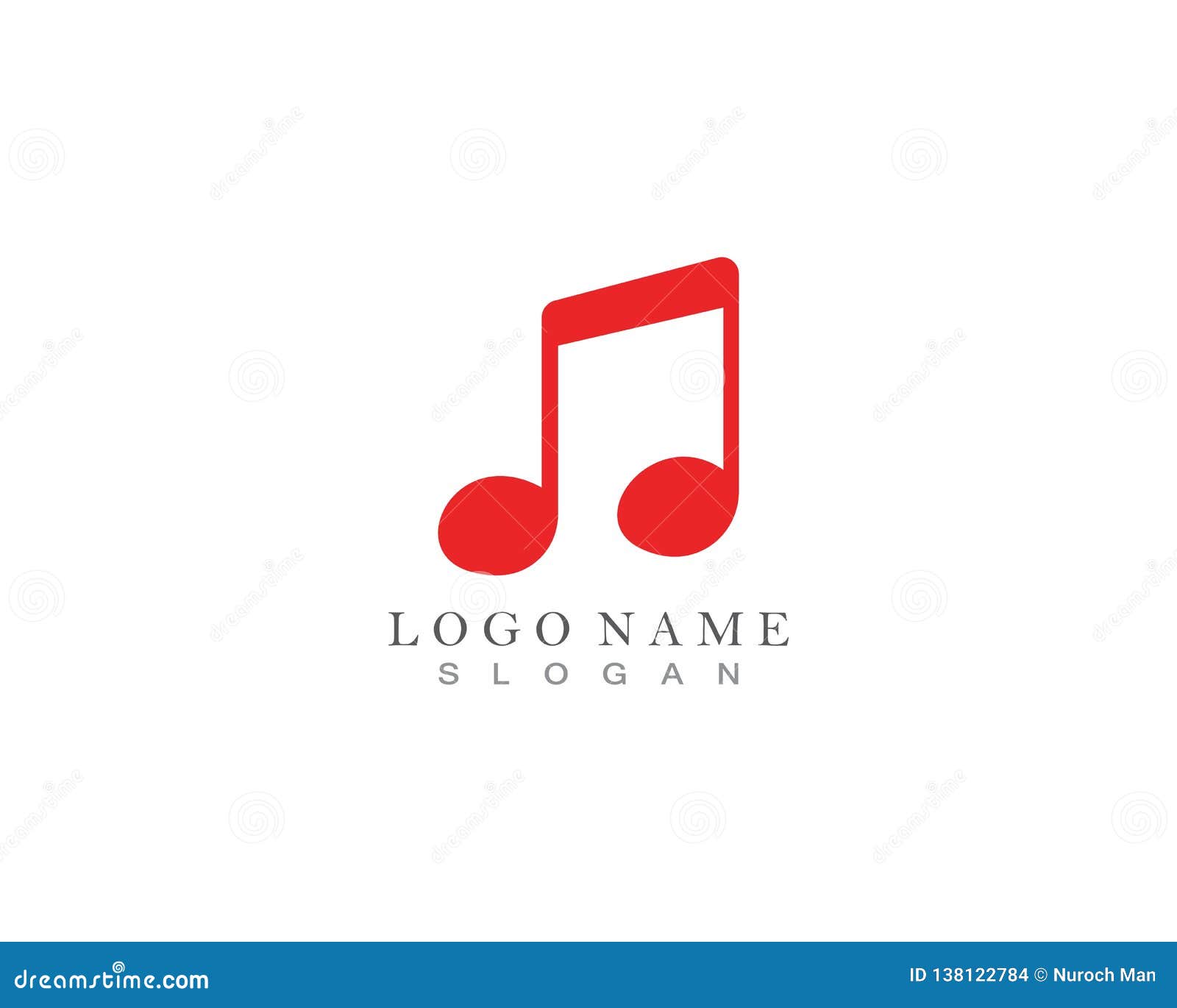 Music Note Logo Template Vector Icon Stock Vector - Illustration of ...