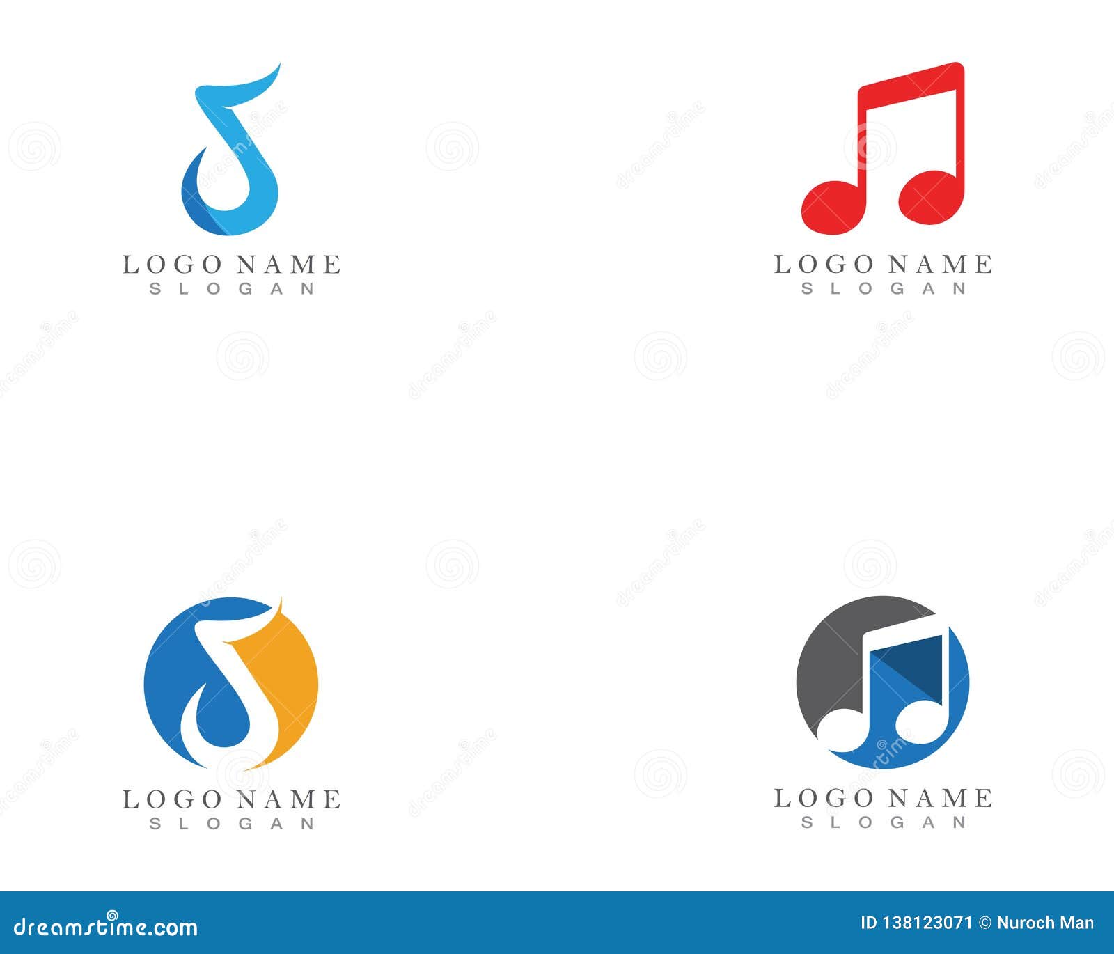 Music Note Logo Template Vector Icon Stock Illustration - Illustration ...