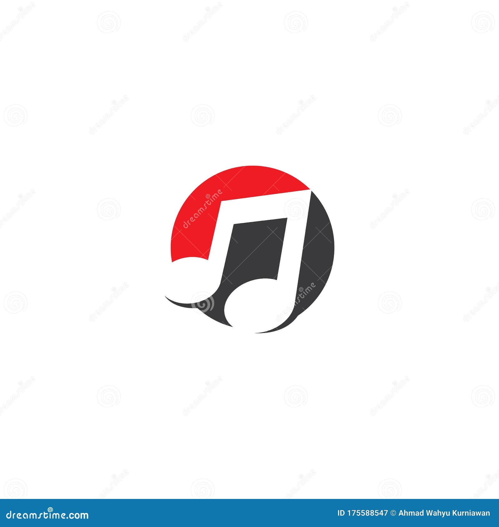 Music note logo stock vector. Illustration of music - 175588547