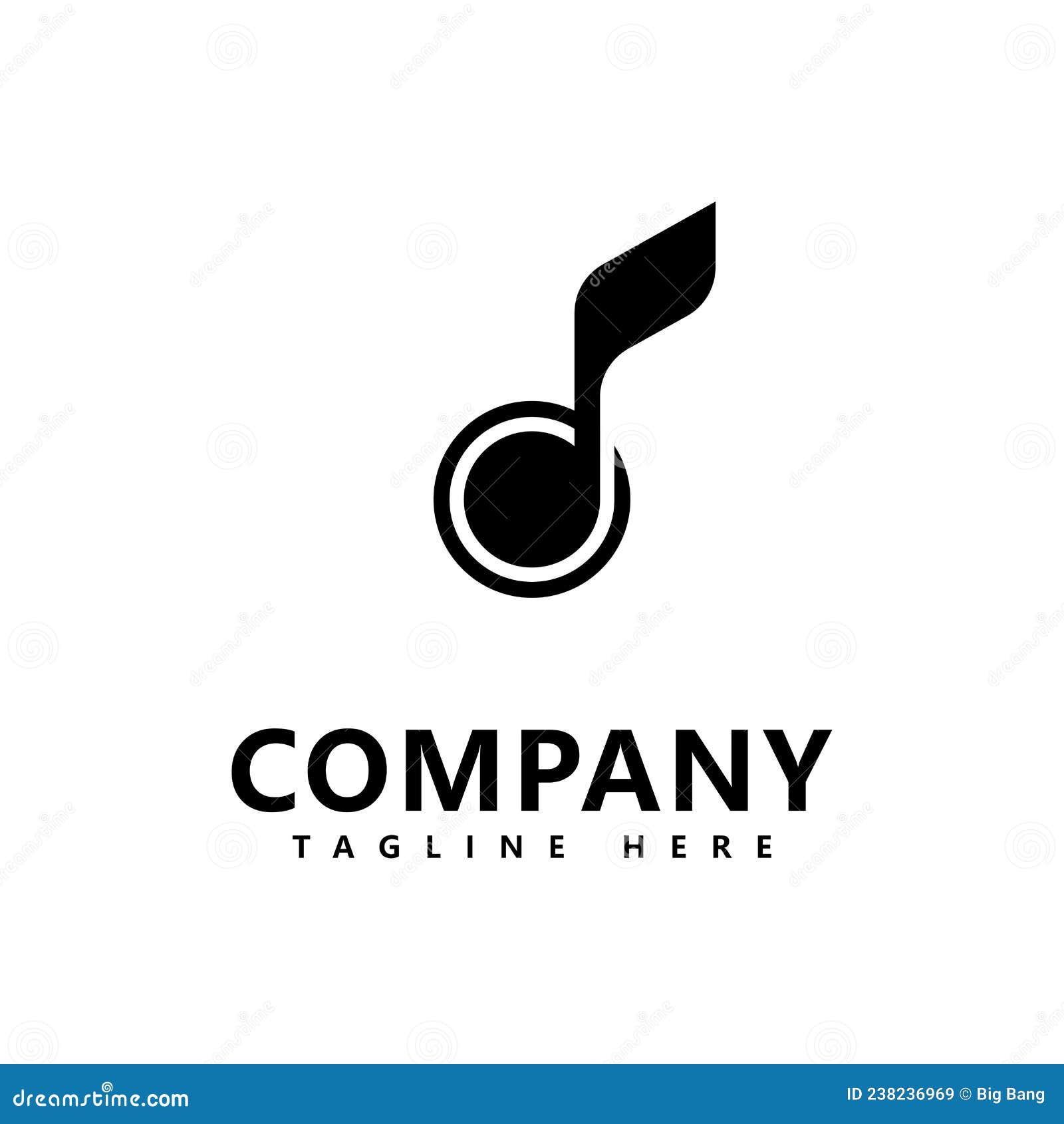 Music Note Logo Vector Template Stock Vector - Illustration of graphic ...