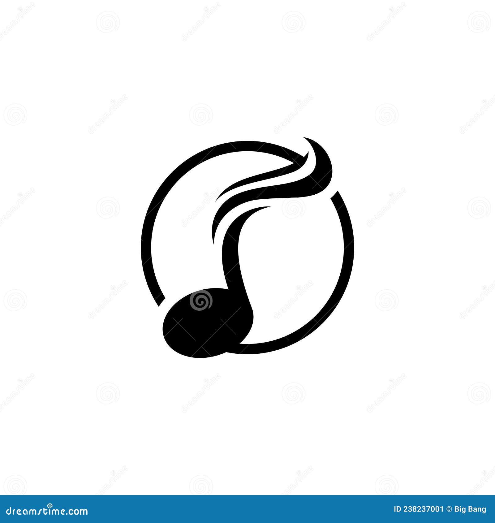 Music Note Logo Vector Template Stock Vector - Illustration of logotype ...
