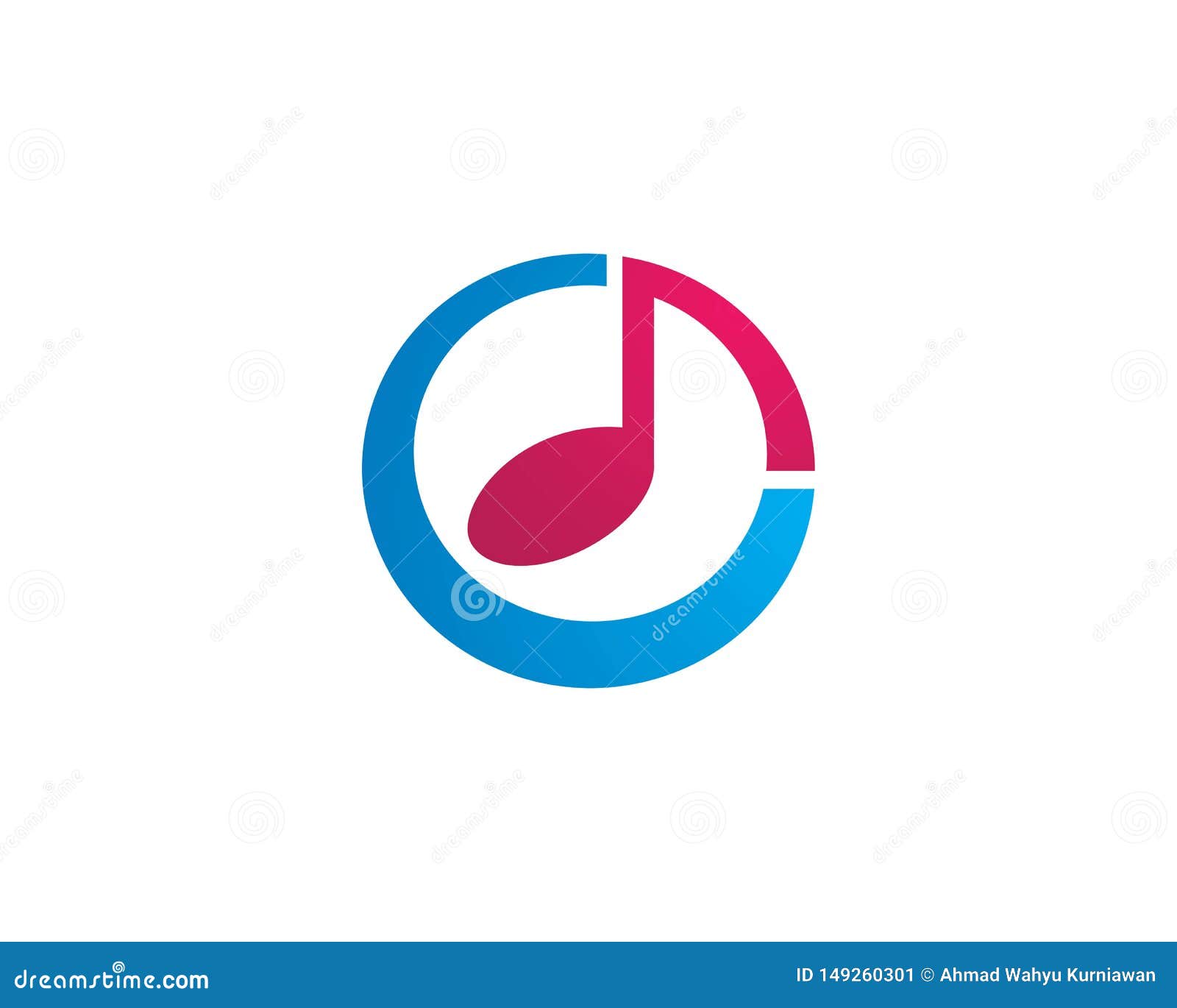 Music note logo stock vector. Illustration of mobile - 149260301