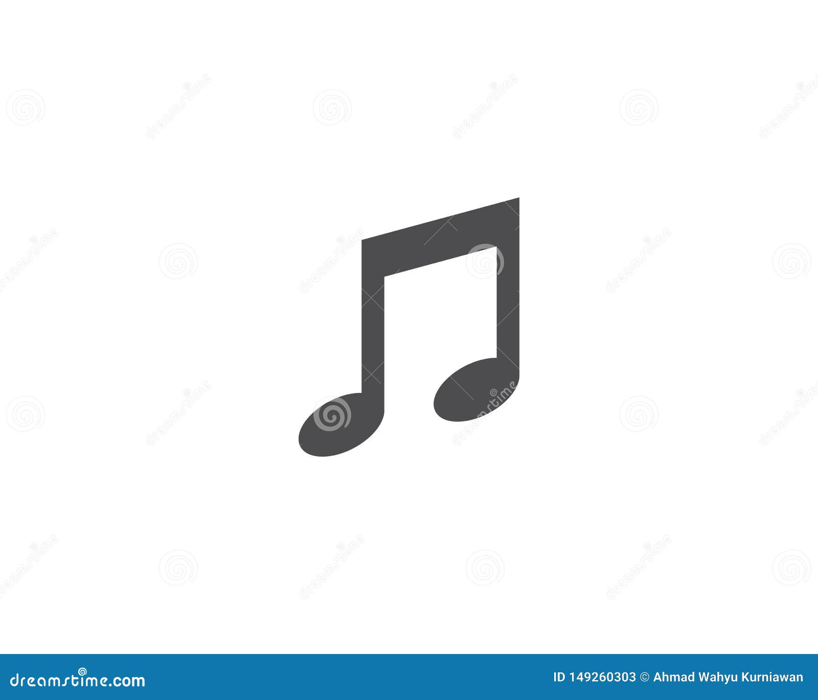 Music note logo stock vector. Illustration of vector - 149260303
