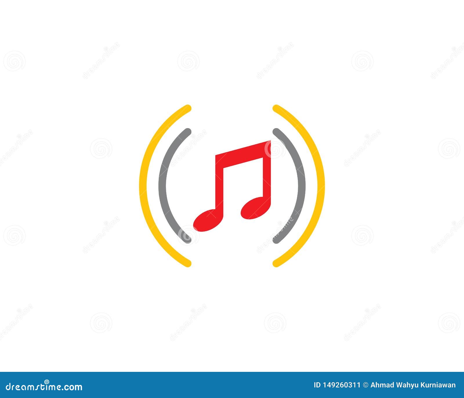 Music note logo stock vector. Illustration of quarter - 149260311