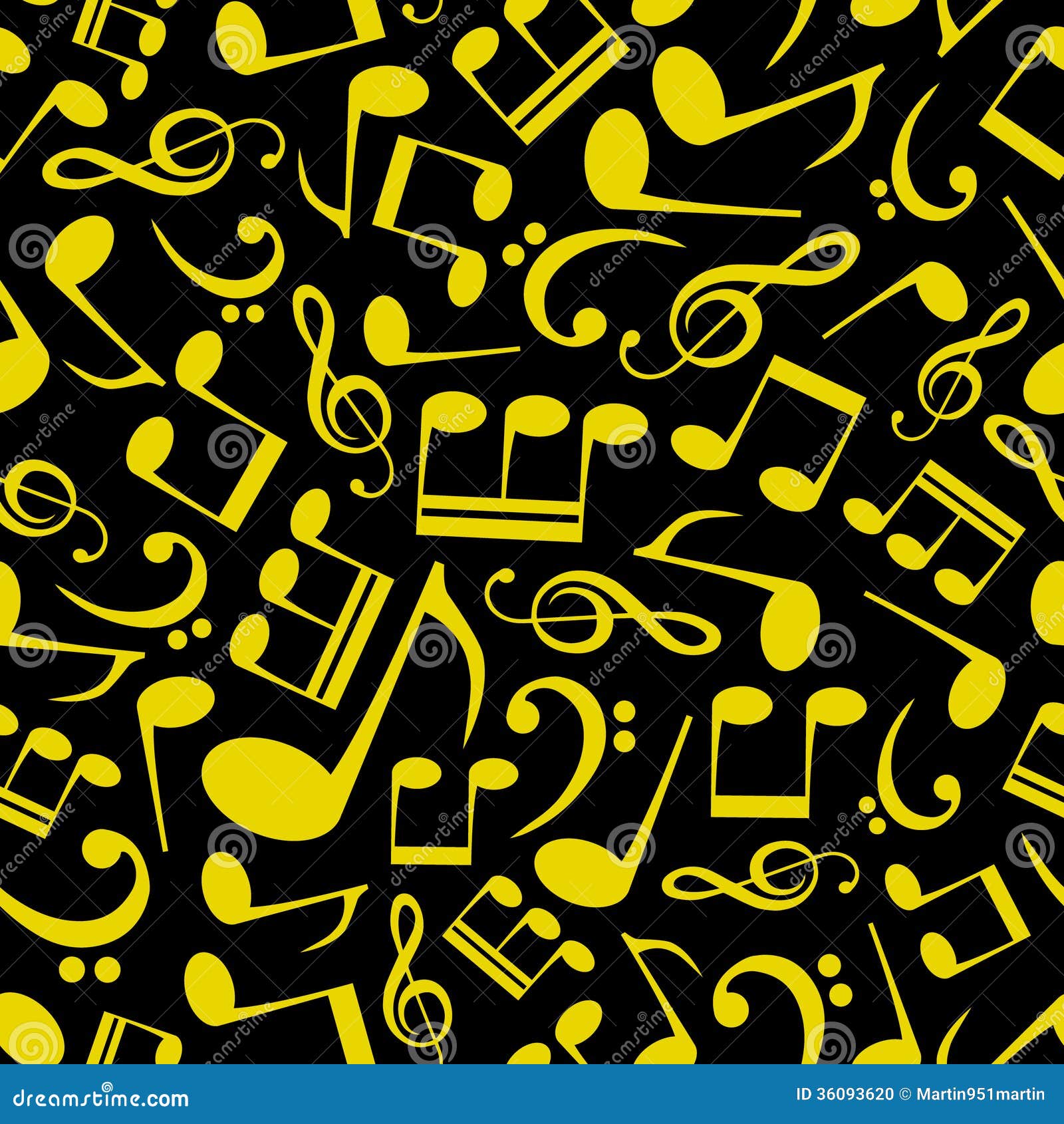 Music note pattern eps10 stock vector. Illustration of black - 36093620