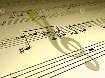 Music note shadow stock illustration. Illustration of innovation - 35544160