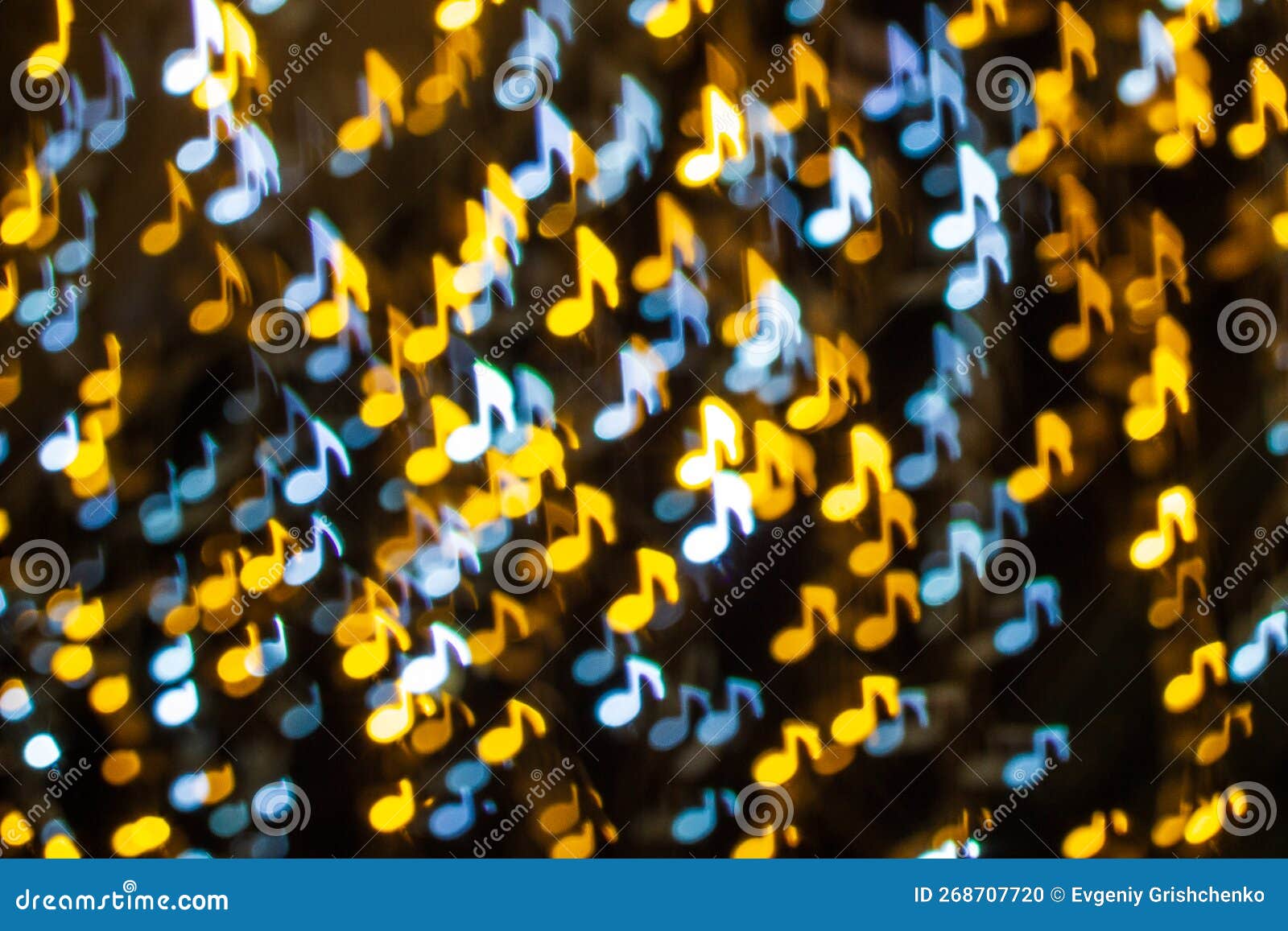 Music Note Shape Background Bokeh Blurred Stock Photo - Image of bokeh ...