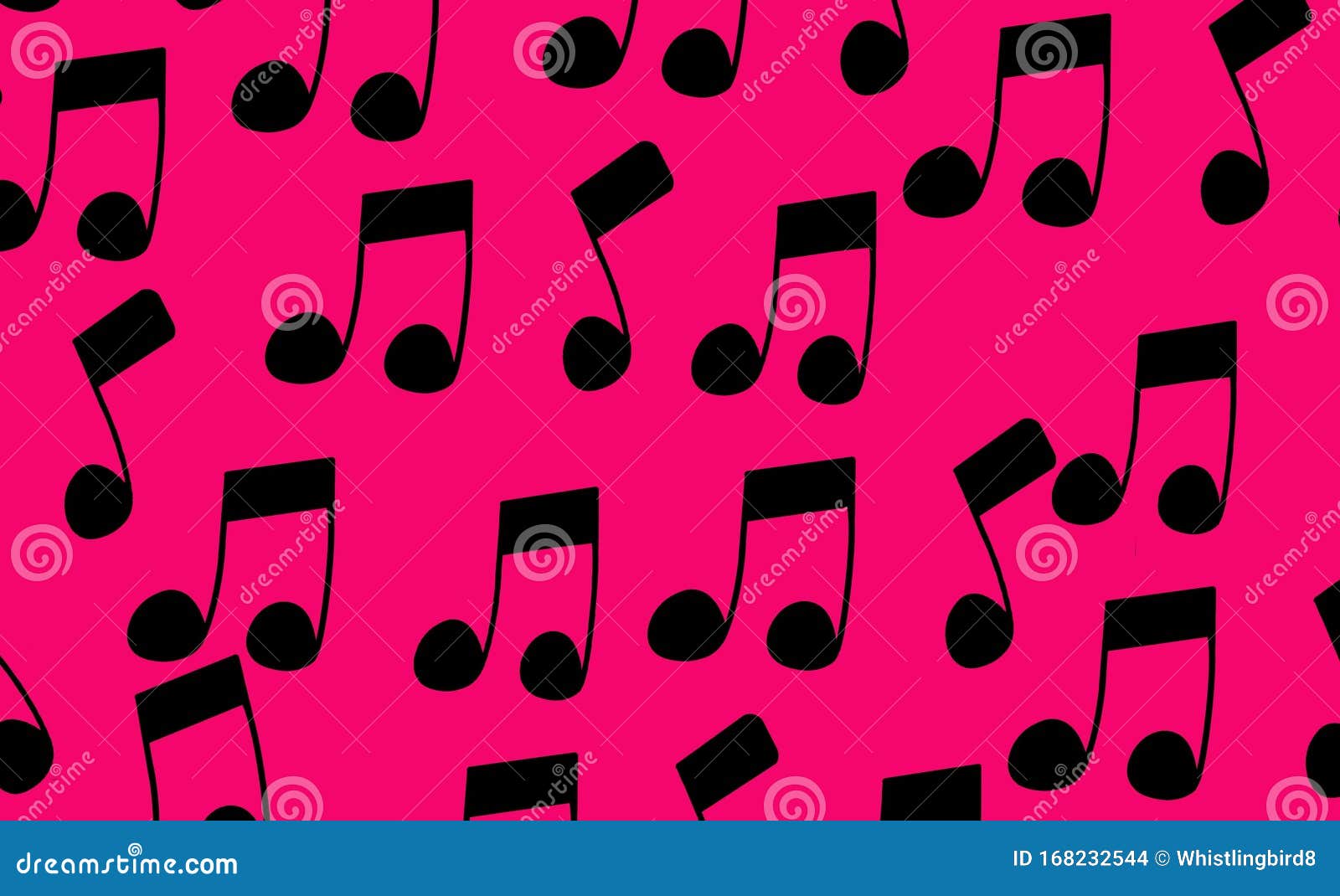 Music Note Silhouette Illustration Stock Illustration - Illustration of ...