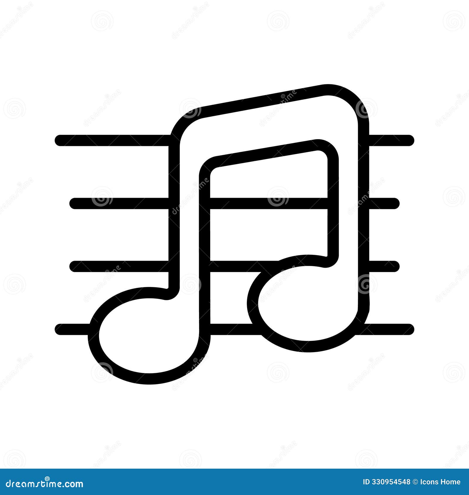 Music Note stock illustration. Illustration of entertainment - 330954548