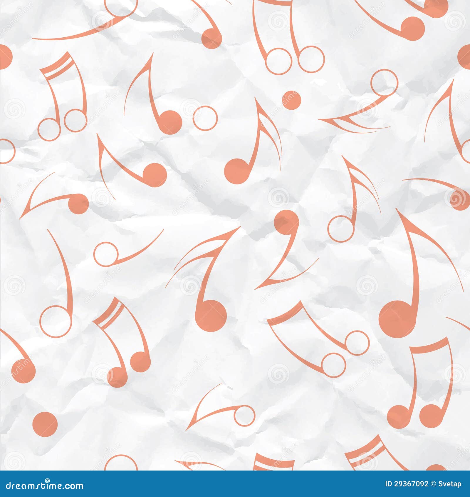 Music note sound texture. stock vector. Illustration of crumpled - 29367092