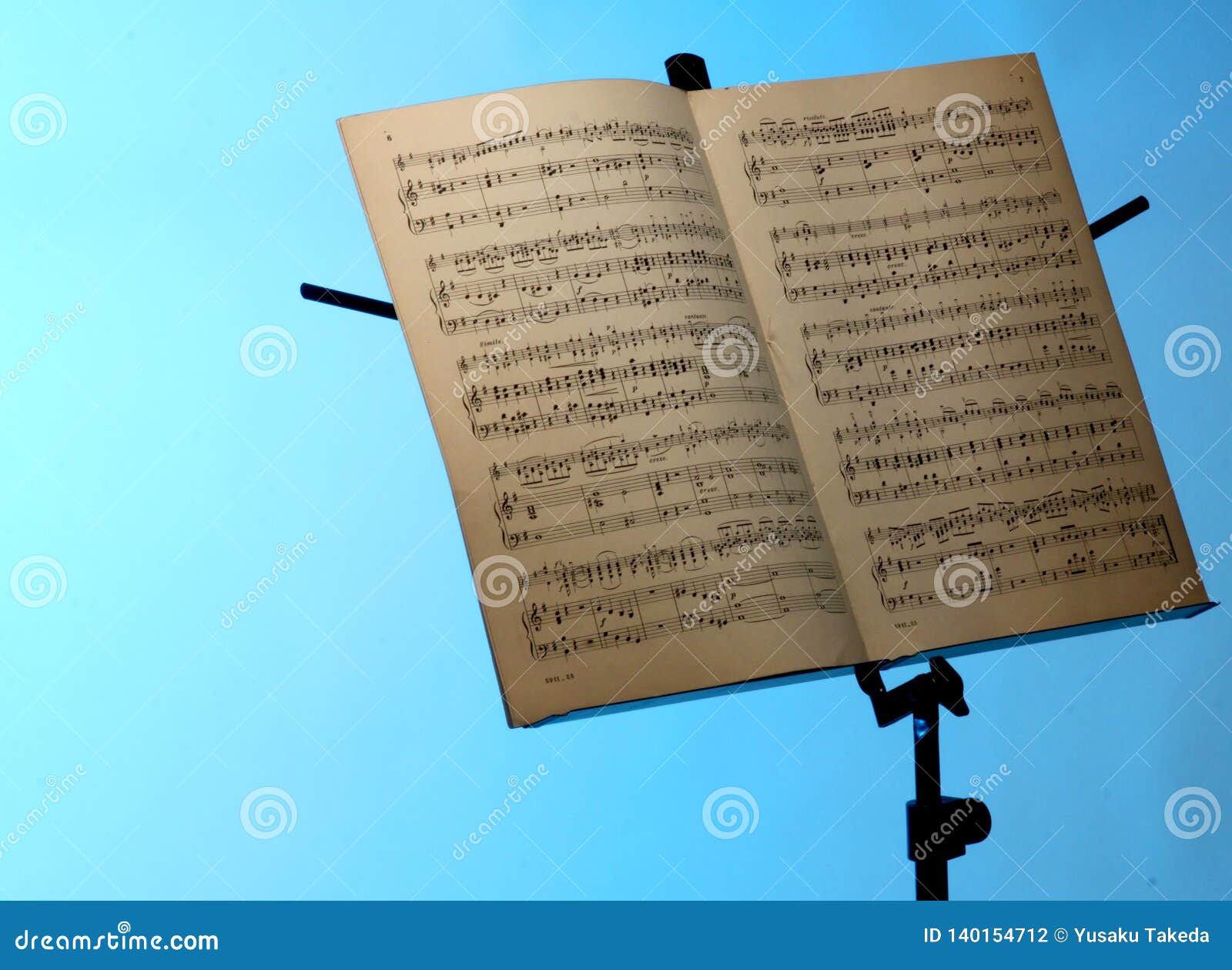 Music note stand. stock photo. Image of note, frame - 140154712