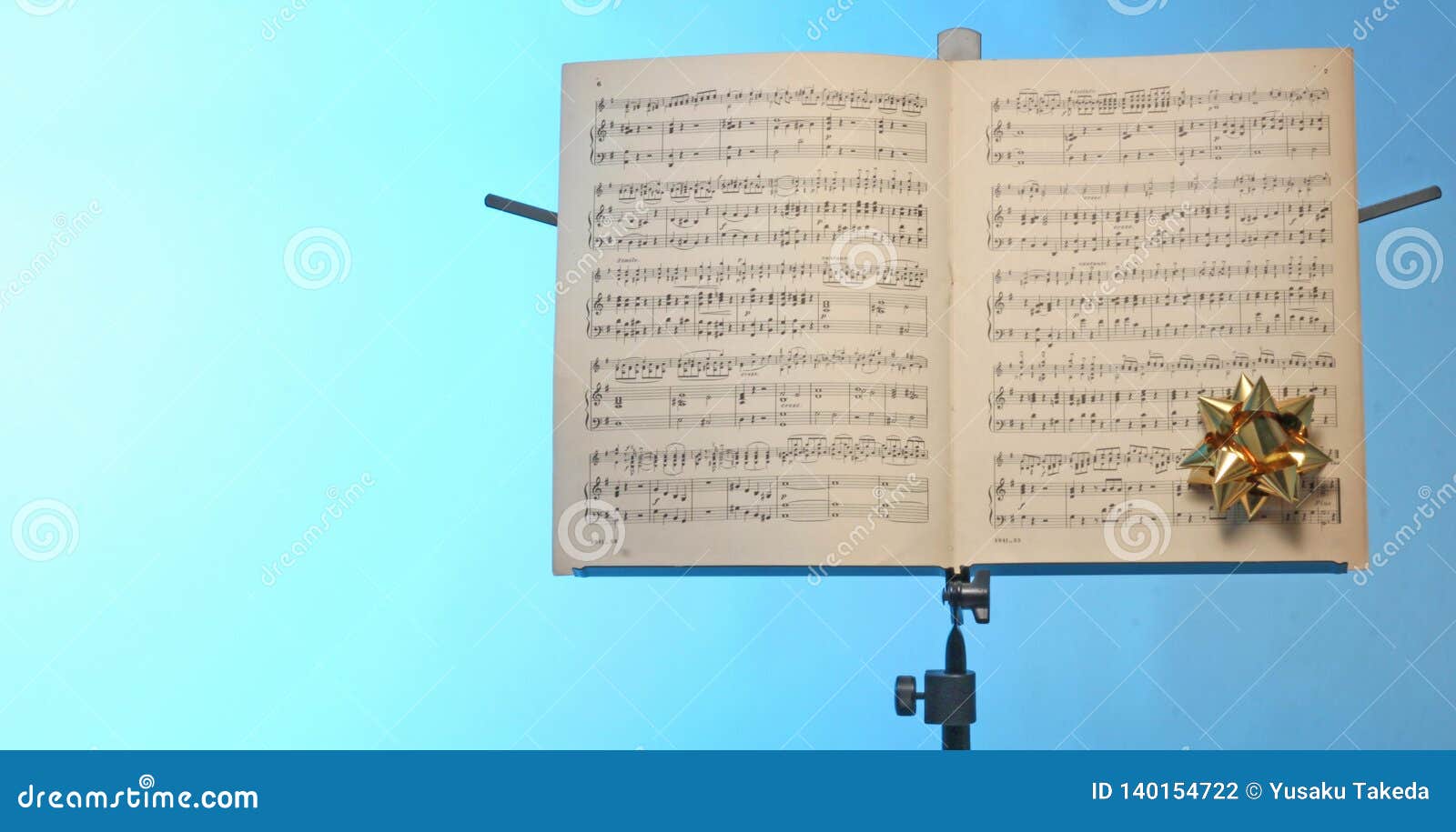 Music note stand. stock photo. Image of classic, note - 140154722