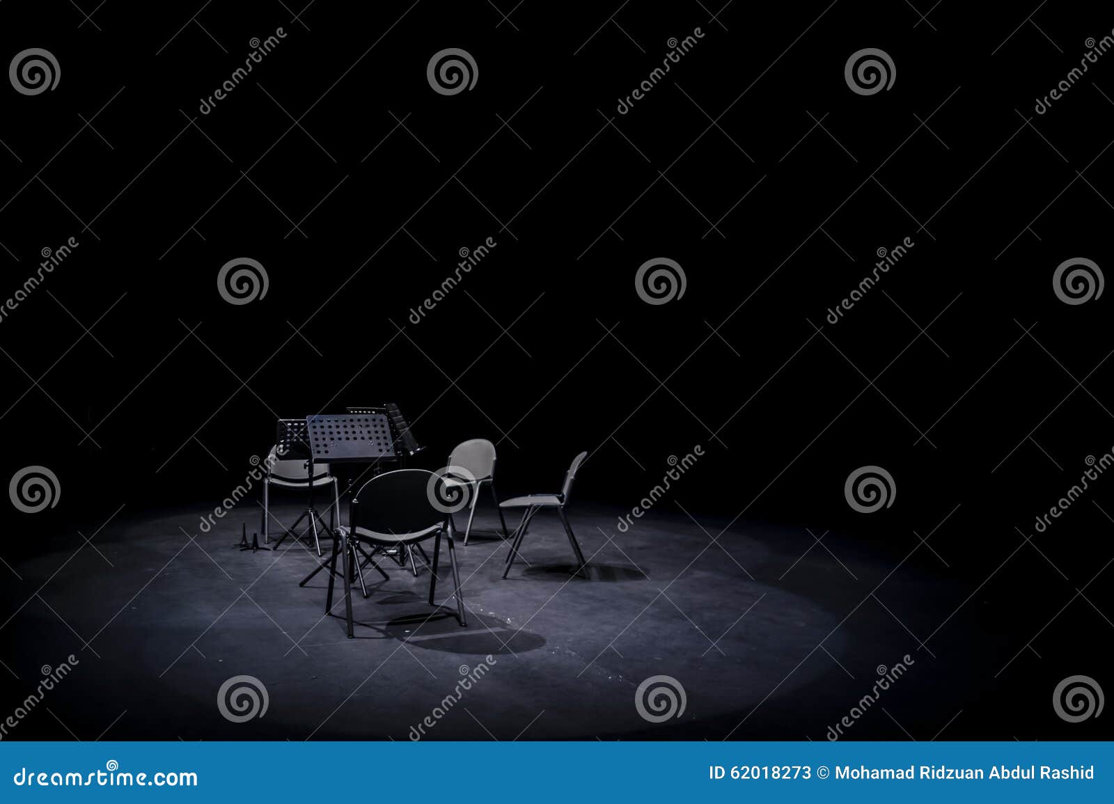 Music Note Stands and Chairs Stock Image - Image of industries, stands ...