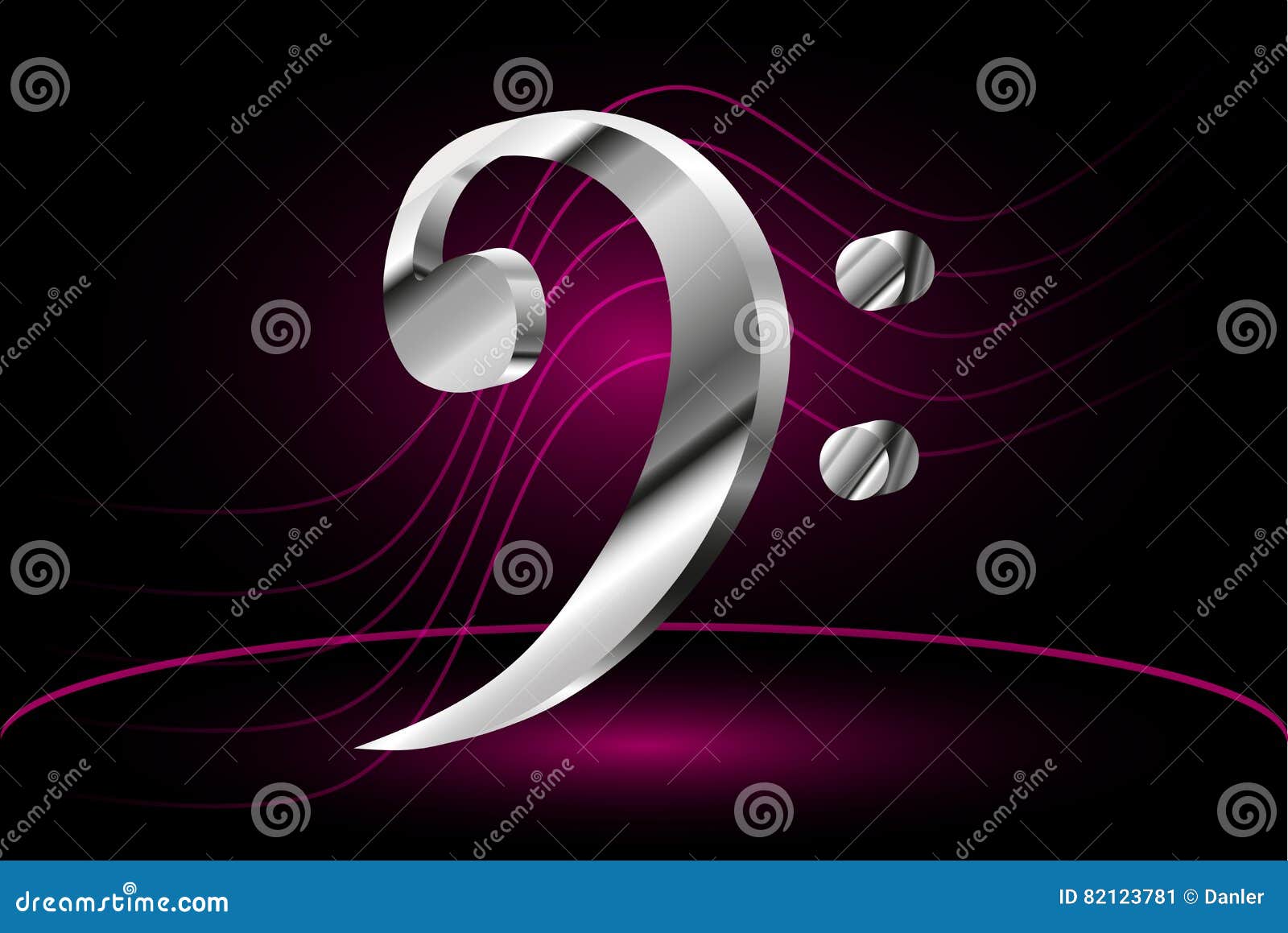 Music Note Stave and Bass Clef, Stock Vector - Illustration of composer ...
