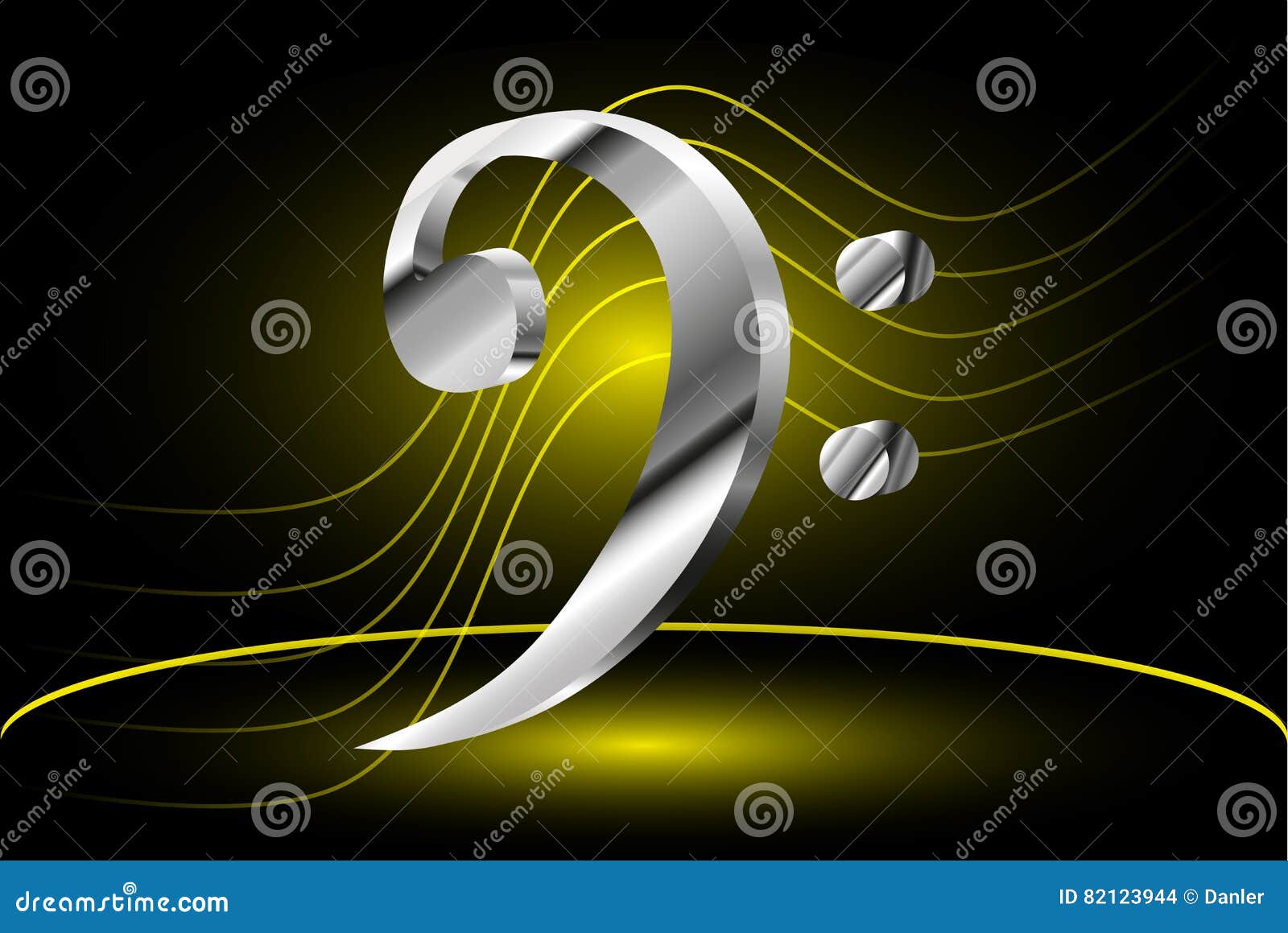 Bass Clef Symbol Vector | CartoonDealer.com #133040142