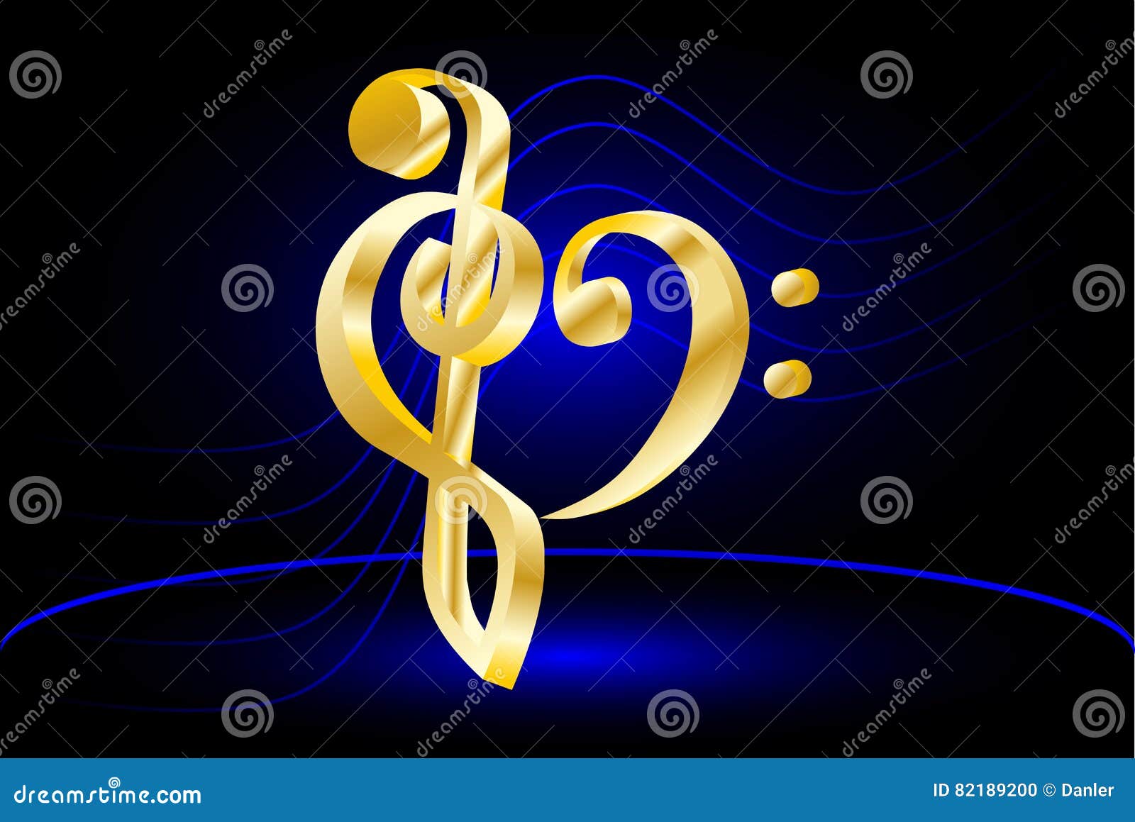 Treble Clef Heart Wallpaper