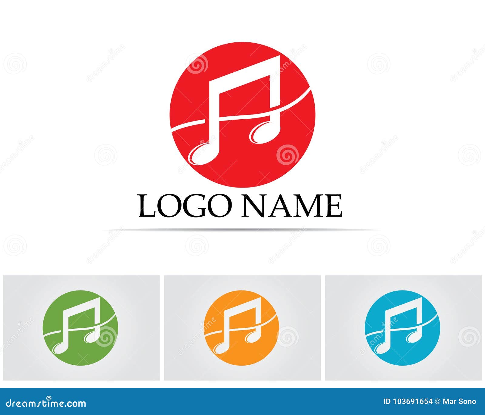 Music Note Symbols Logo and Icons Template Stock Vector - Illustration ...