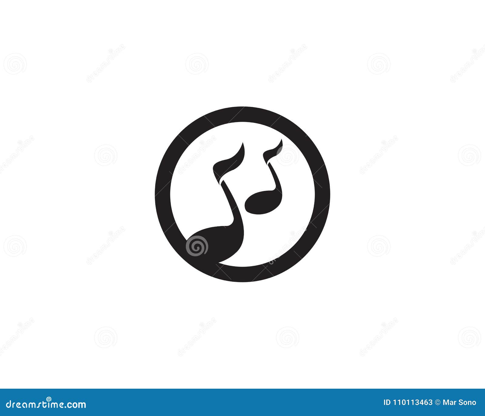 Music Note Symbols Logo and Icons Template Stock Vector - Illustration ...
