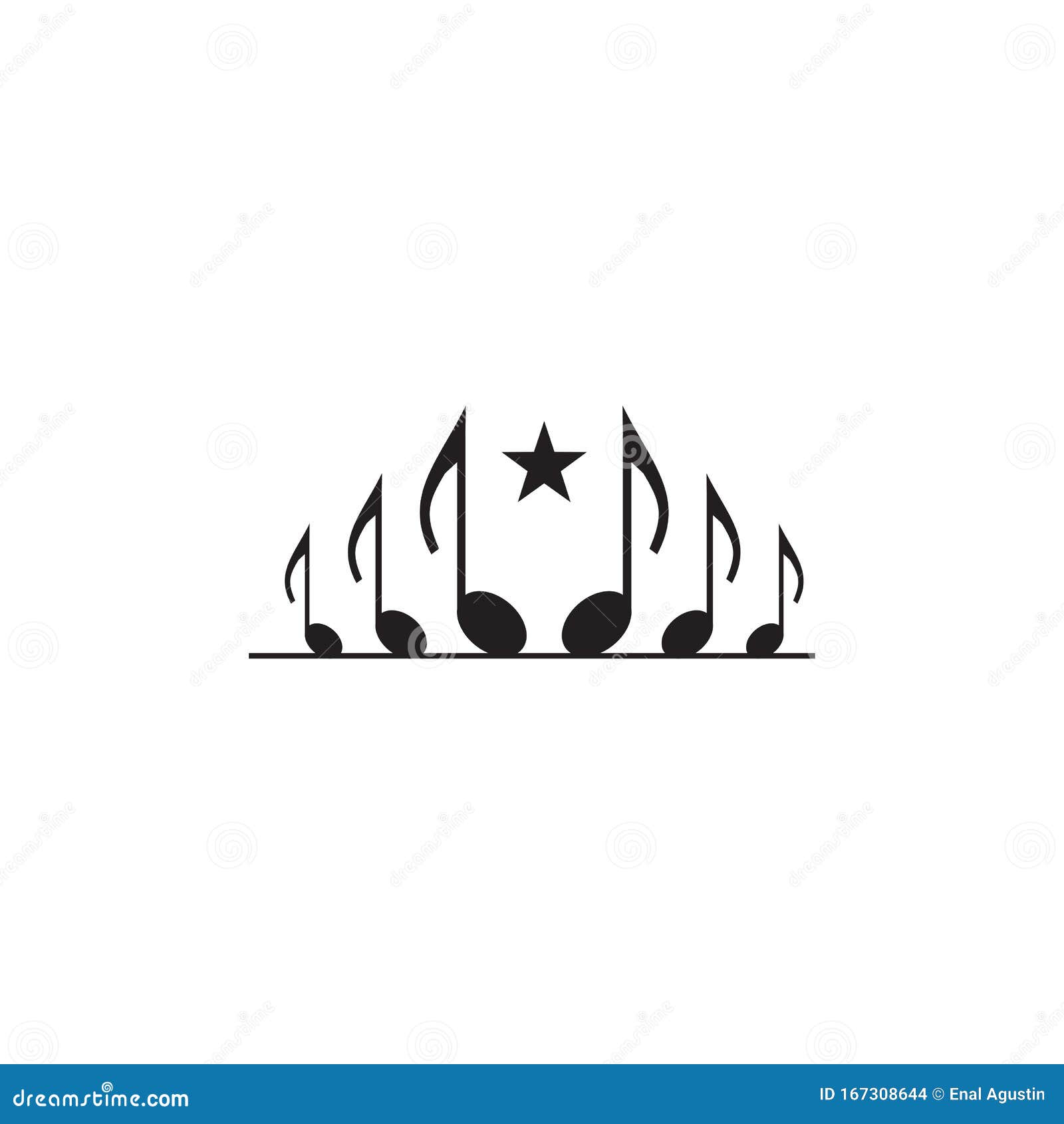 Music Note Symphony Icon Logo Design Vector Template Stock Vector ...