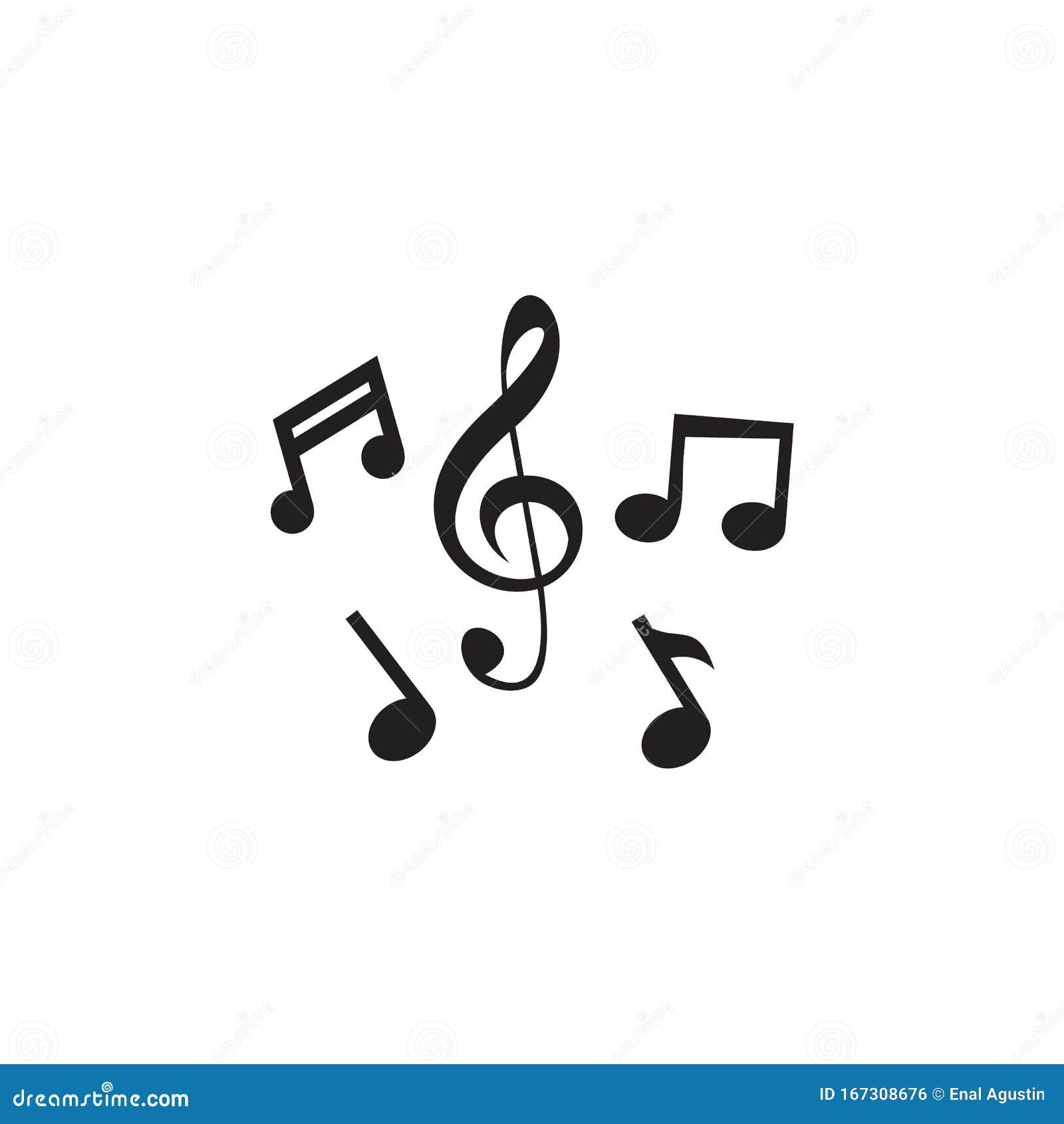 Music Note Symphony Icon Logo Design Vector Template Stock Vector ...