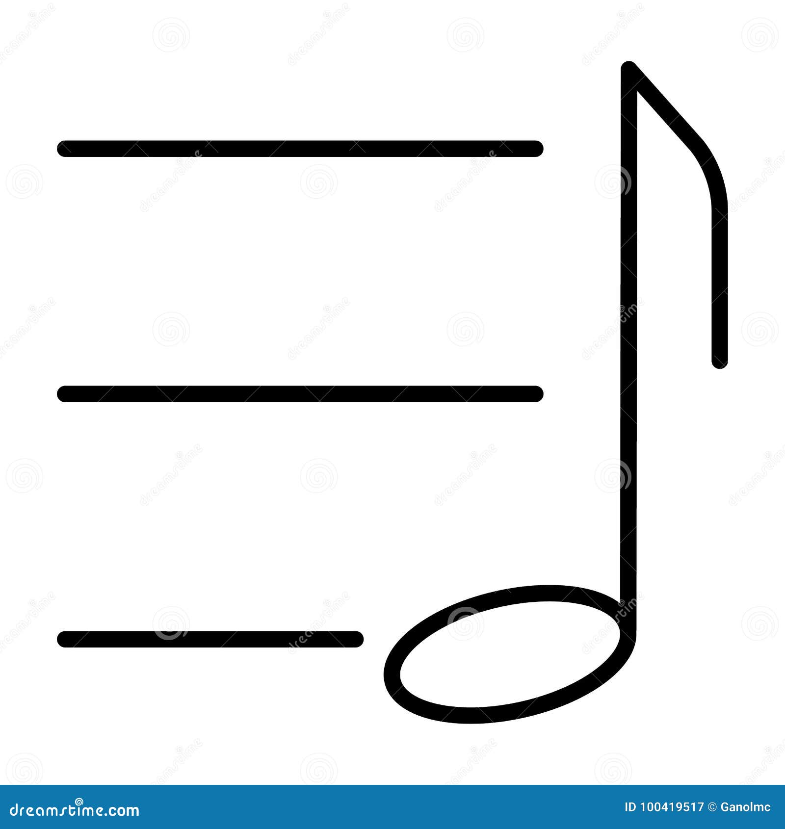 Music Note Thin Line Icon. Vector Pictogram Stock Vector - Illustration ... Music Note Thin Line Icon. Vector Pictogram Stock Vector - Illustration ...