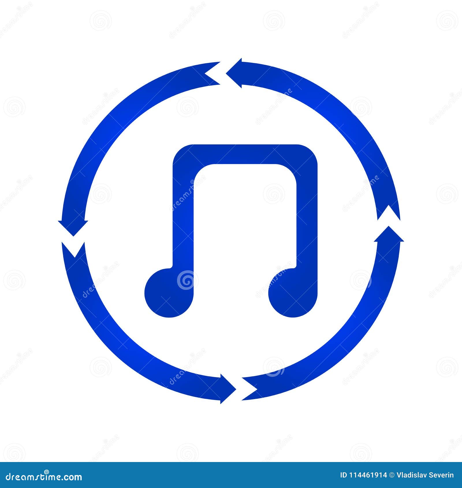 Music note turn icon stock illustration. Illustration of flow - 114461914