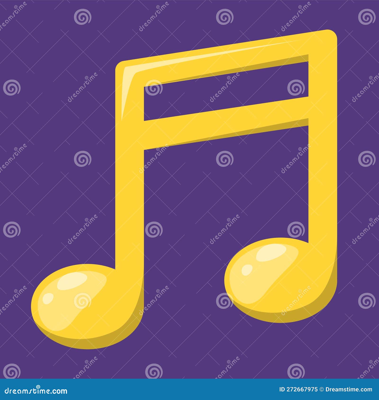Music Note Vector Icon. Symbol of Sound Stock Vector - Illustration of ...
