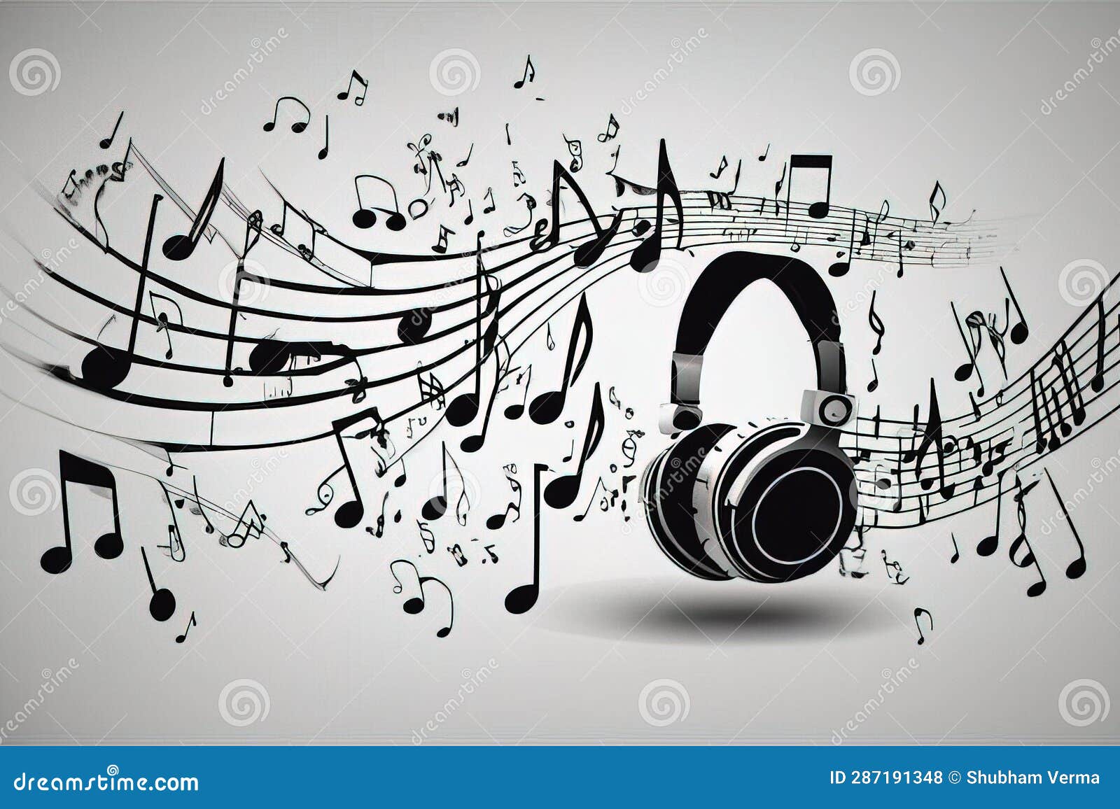 Music Note on White Background Stock Illustration - Illustration of ...
