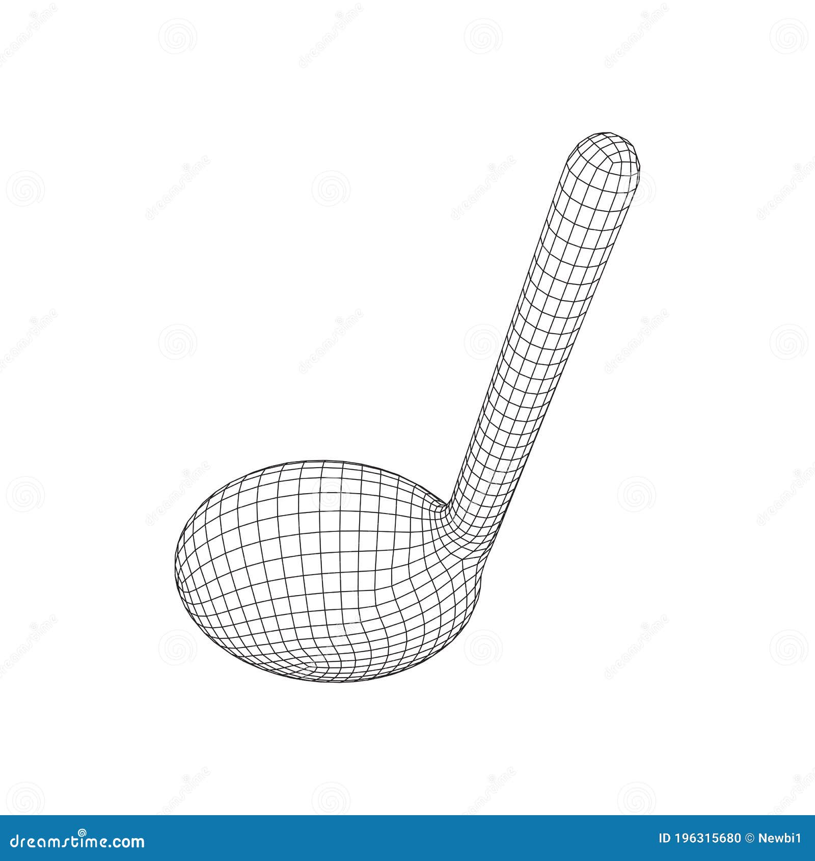 Music Note. Wireframe Low Poly Mesh Vector Illustration Stock Vector ...