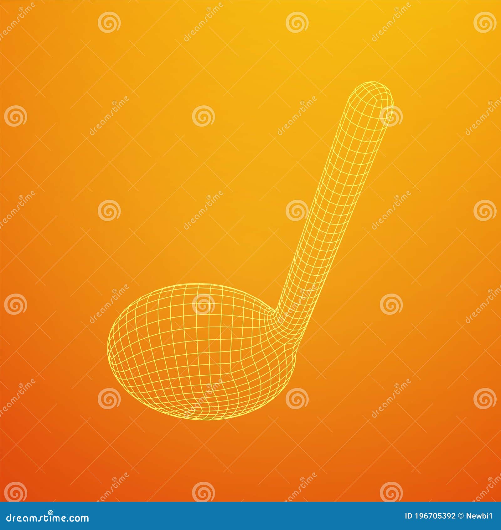 Music Note. Wireframe Low Poly Mesh Vector Illustration Stock Vector ...