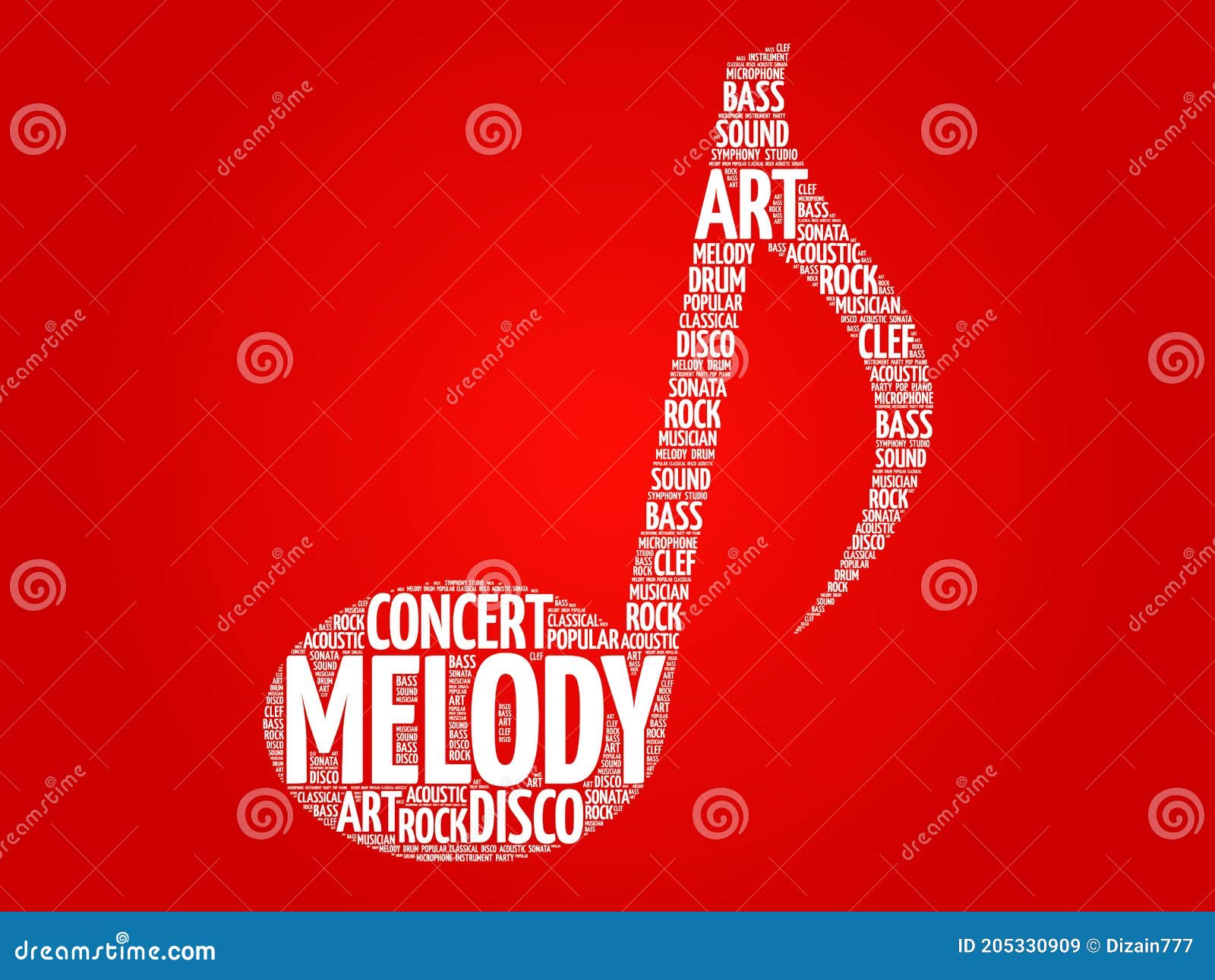Music note word cloud stock illustration. Illustration of artistic ...