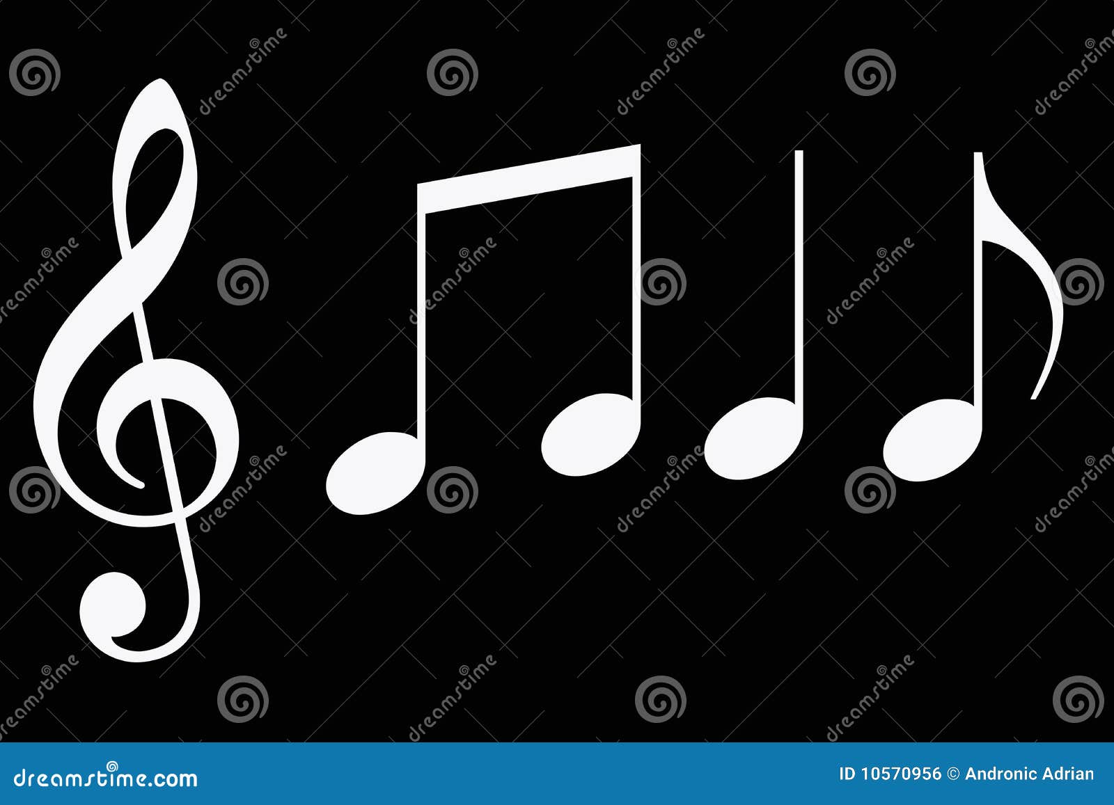 Music notes stock illustration. Illustration of club - 10570956