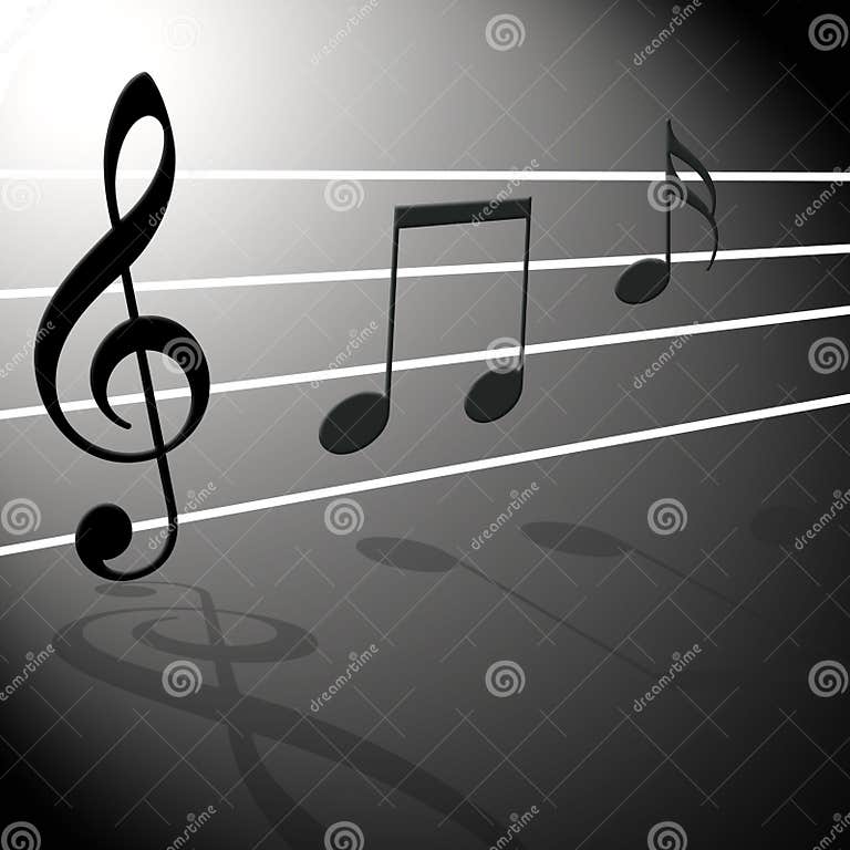 Music Notes stock illustration. Illustration of sound, score - 118788