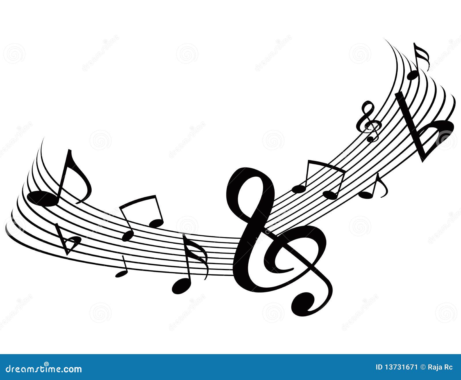 Music notes stock vector. Illustration of song, musics - 13731671