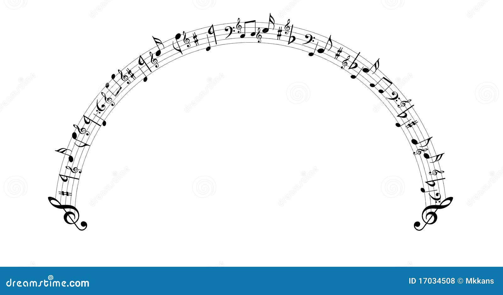 Music notes stock illustration. Illustration of classical - 17034508