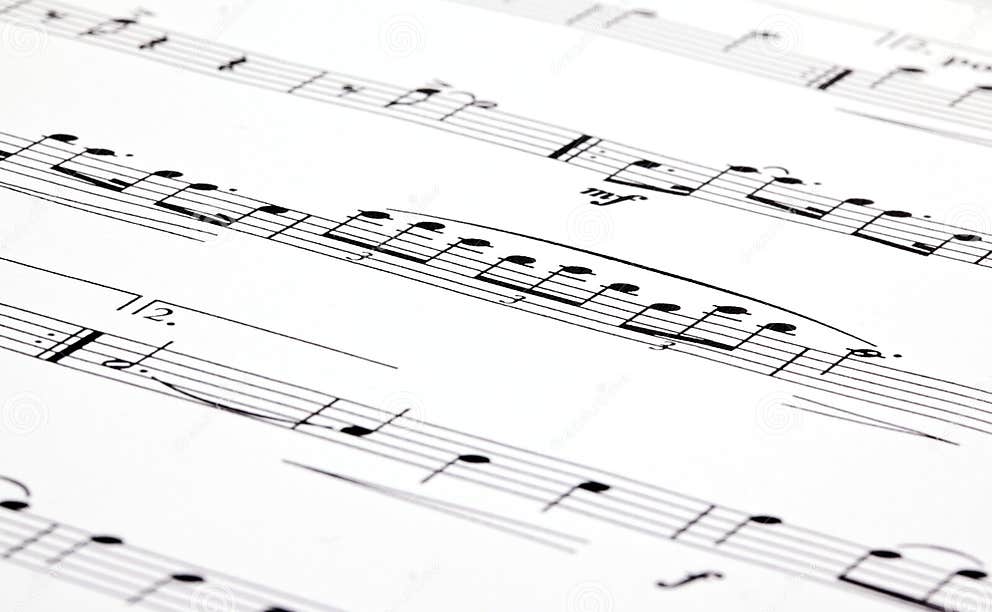 Music notes stock photo. Image of composition, play, sheetmusic - 17780932