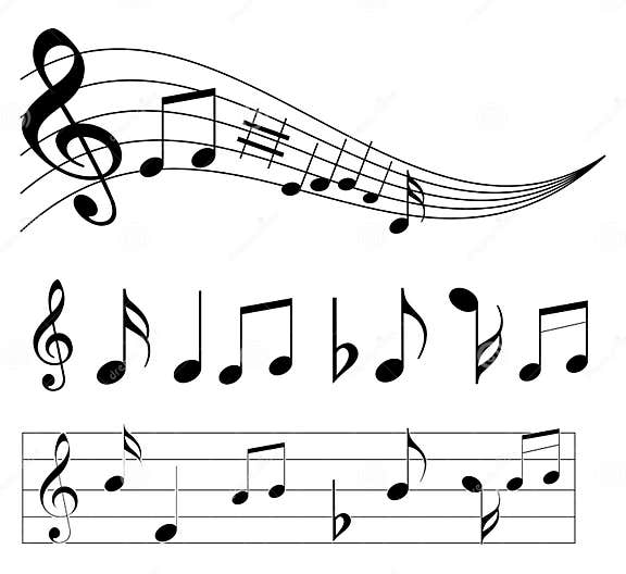 Music notes stock illustration. Illustration of beat - 18593446