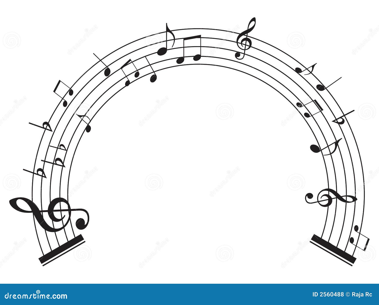 Music notes stock vector. Illustration of isolated, sound - 2560488