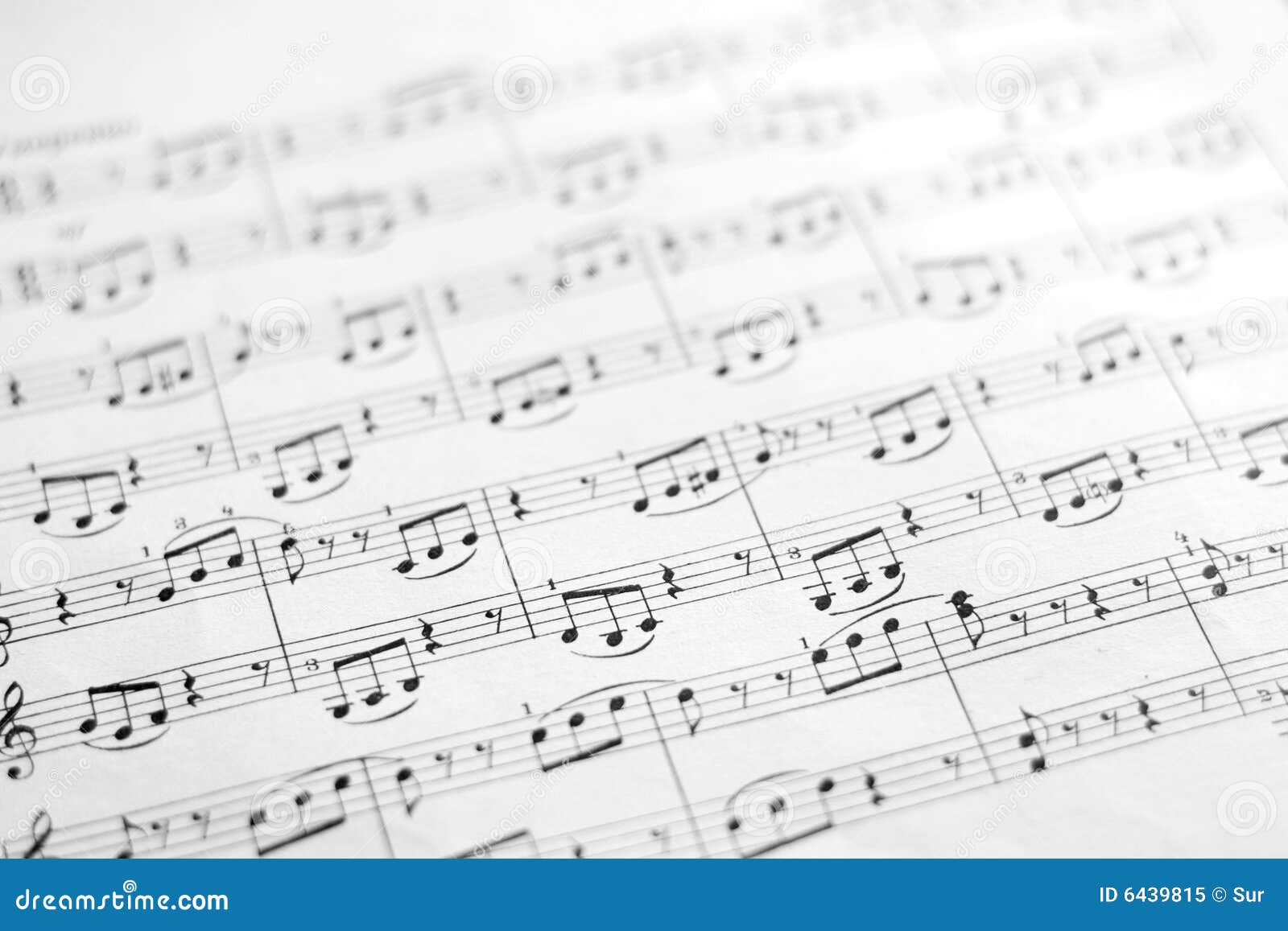 Music notes stock image. Image of line, white, harmony - 6439815