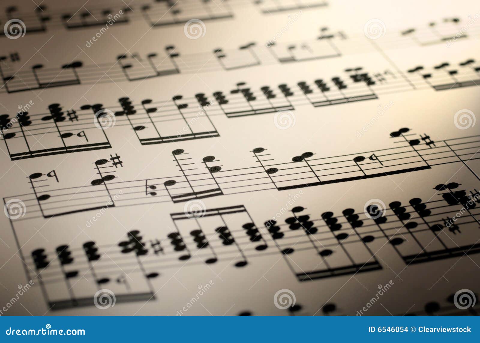 Music notes stock photo. Image of music, sheet, classical - 6546054
