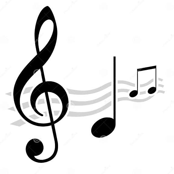 Music notes stock illustration. Illustration of cutout - 7066575