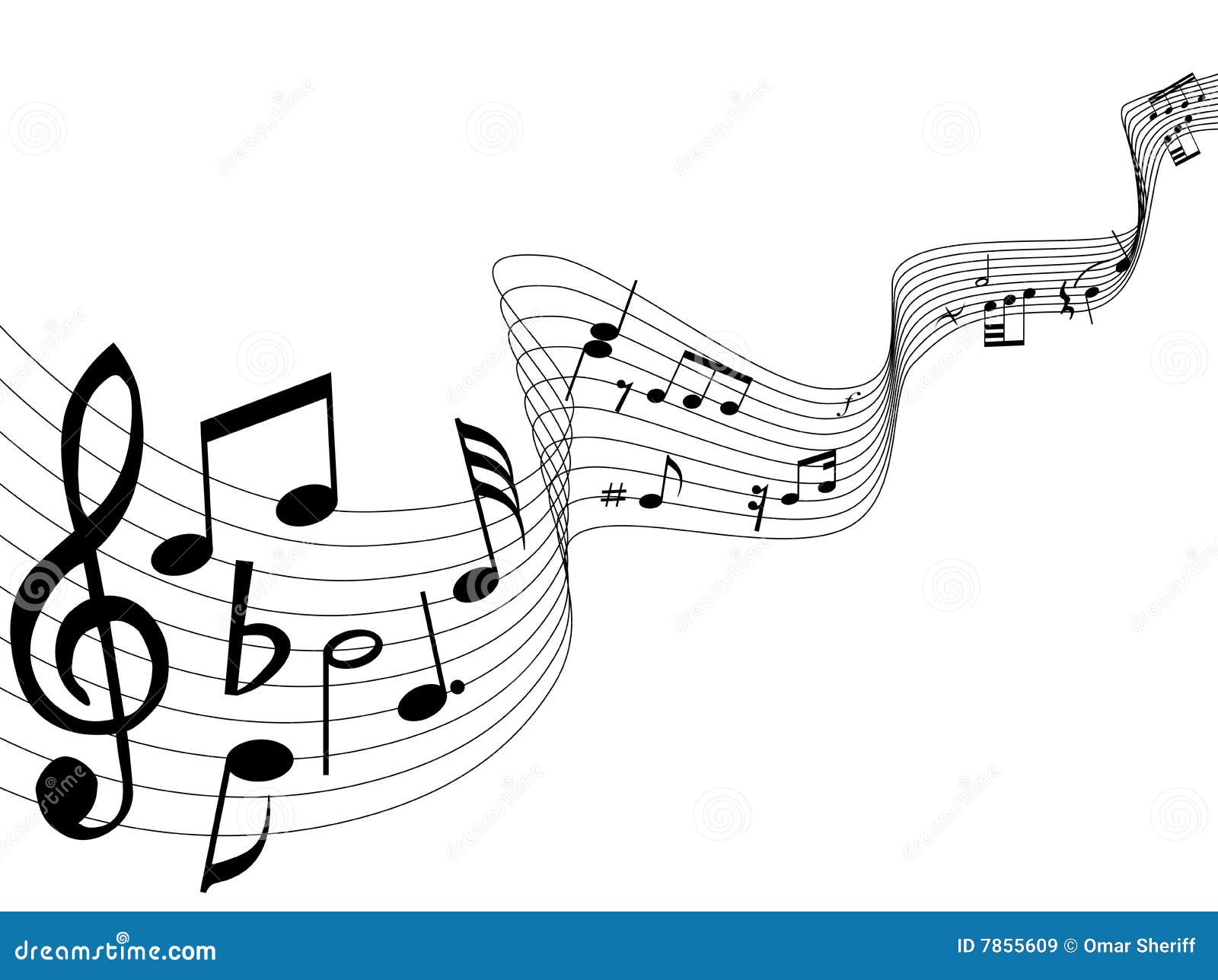 Music notes stock vector. Illustration of beat, tone, rock - 7855609