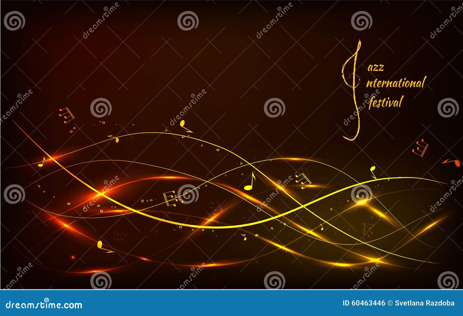 Music notes stock illustration. Illustration of golden - 60463446