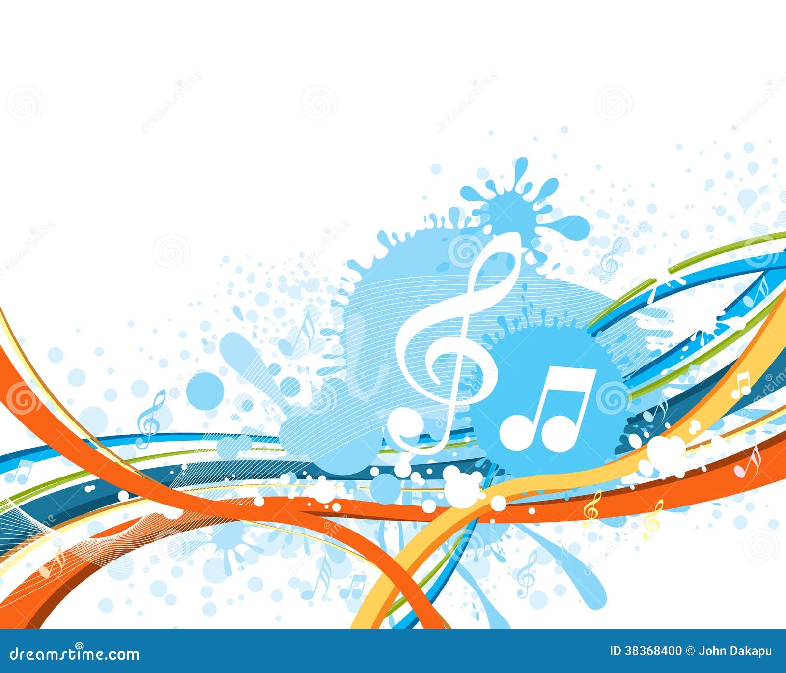 Music notes stock vector. Illustration of isolated, background - 38368400